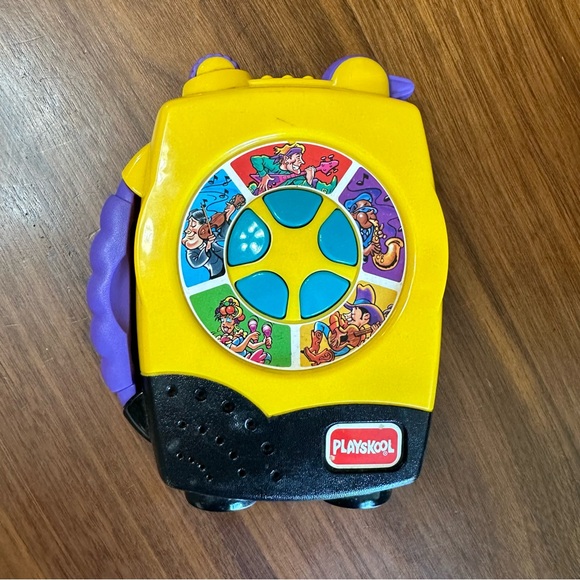 Playskool | Toys | Vintage Playskool Handheld Radio Yellow Transistor ...